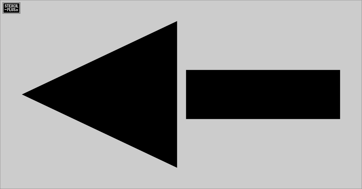 Dunkin Donuts-78" STRAIGHT ARROW Pavement Marking Stencil — Stencil Plus