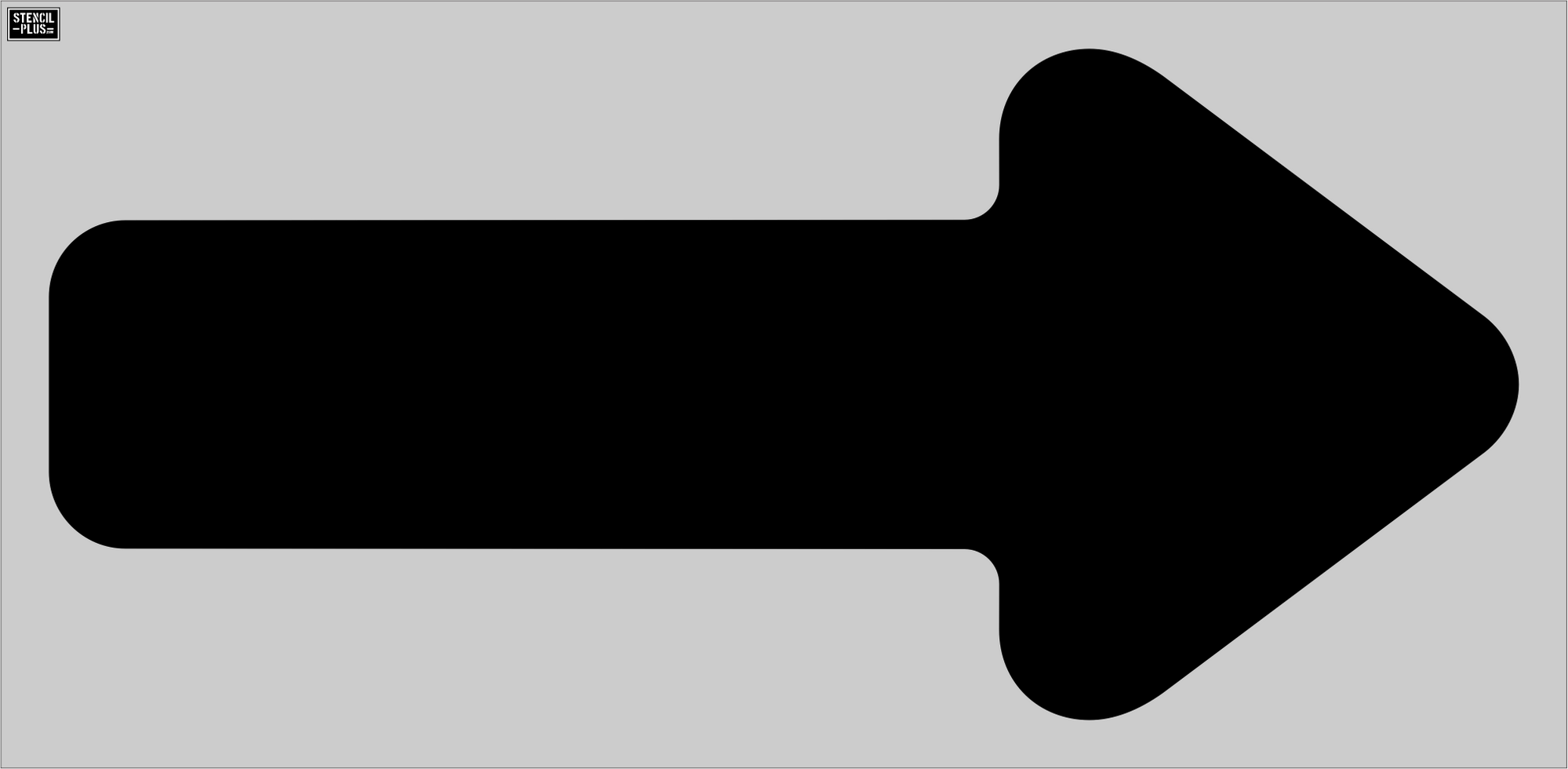 Dunkin Donuts-92" STRAIGHT ARROW Pavement Marking Stencil — Stencil Plus