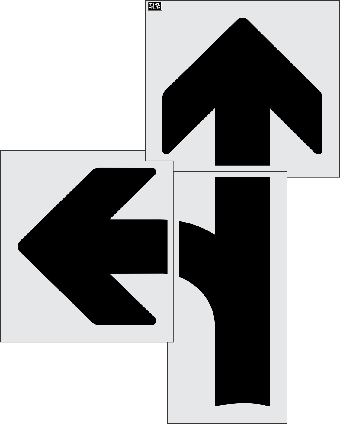 68" COMBINATION ARROW--ZAXBYS-Pavement Marking Stencils — Stencil Plus