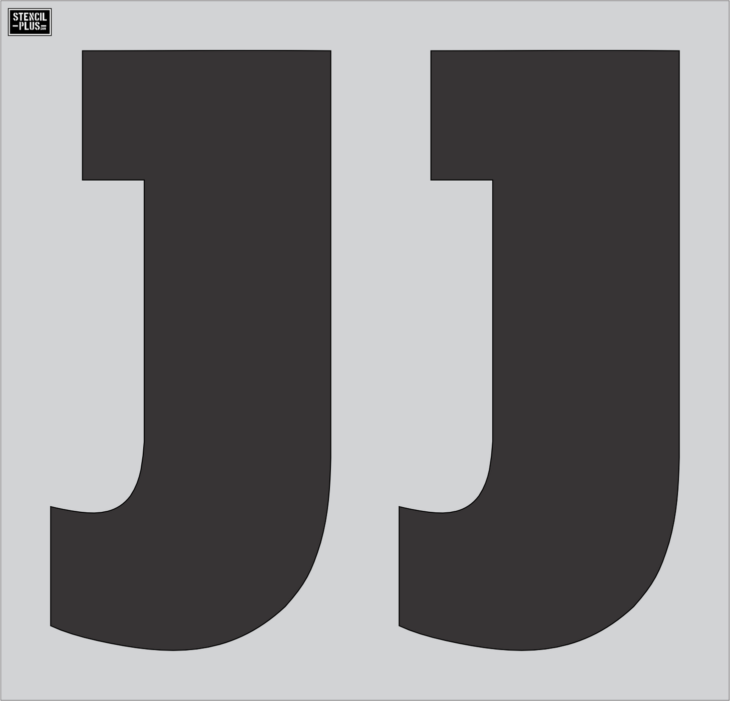 36" Jimmy John's Logo Pavement Marking Stencils — Stencil Plus