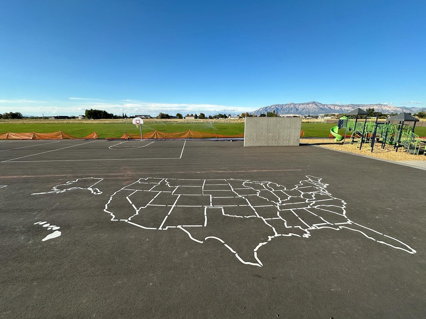 19' x 30' US Map Stencil/Playground Stencil — Stencil Plus