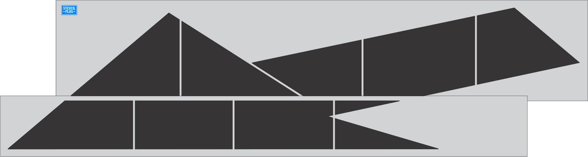 18' Drop Lane Arrow MUTCD /DOT Arrow Pavement Marking Stencil — Stencil ...