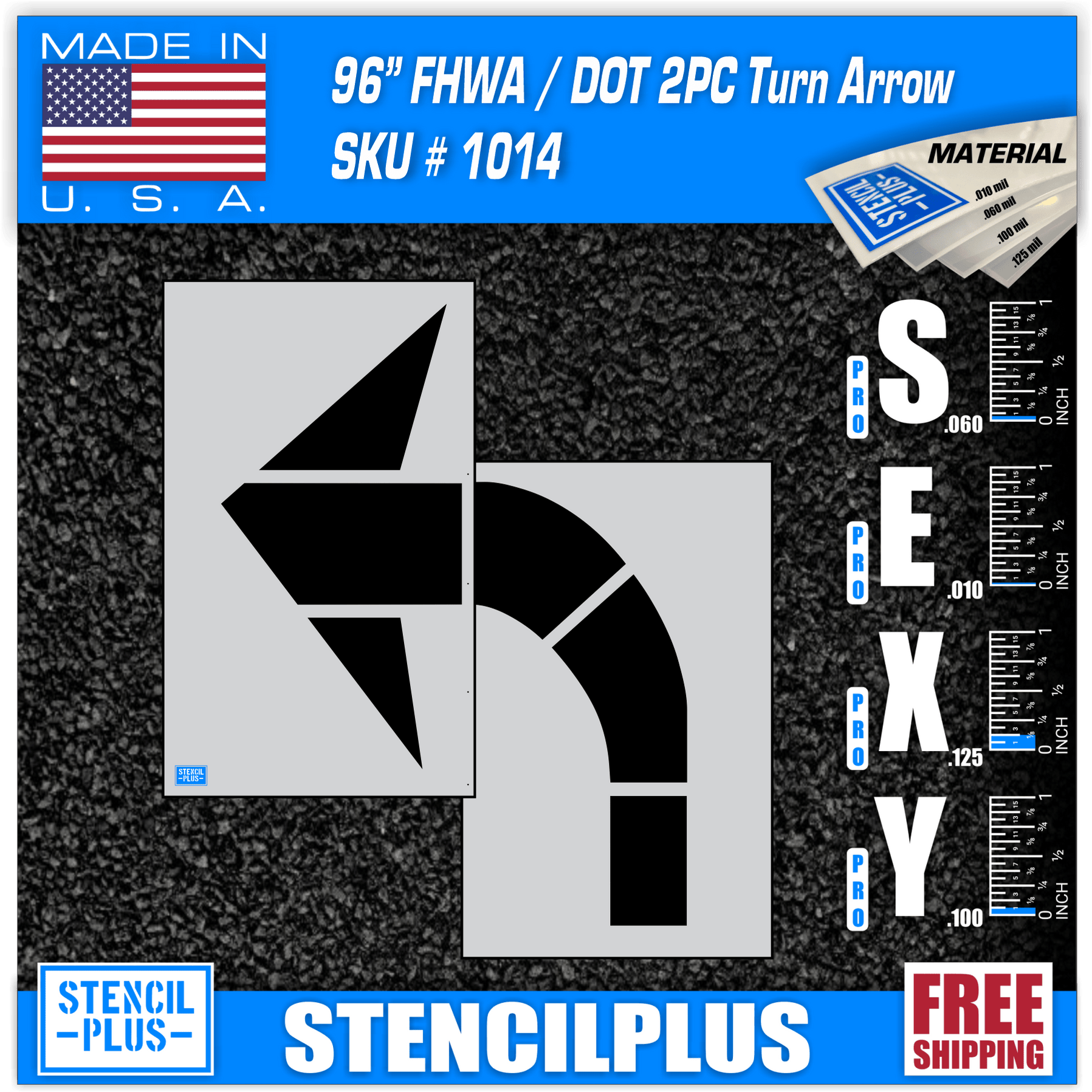 DOT / FHWA Stencils — Stencil Plus