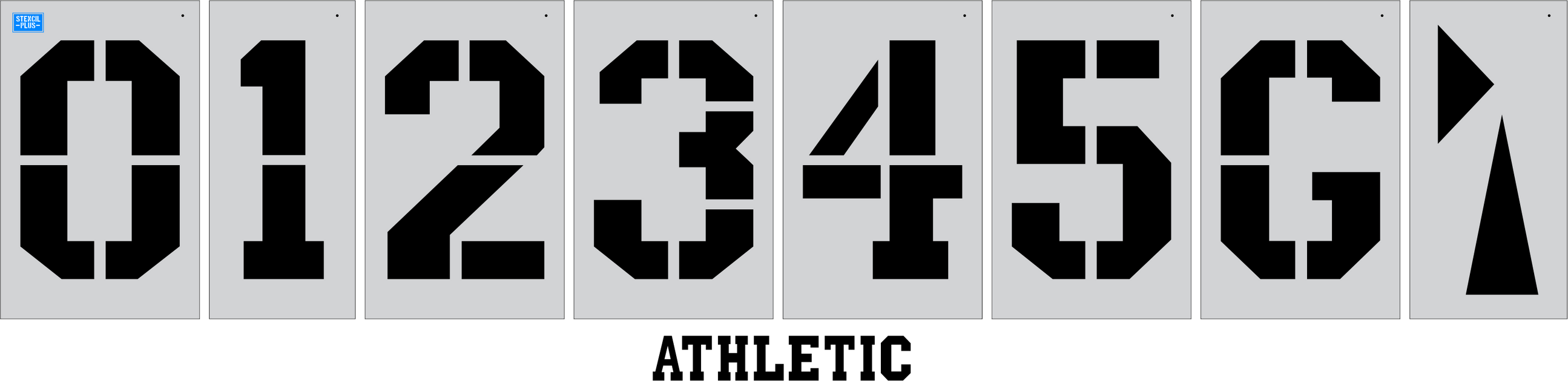 36" X 24" Football Field Number Kit/Field & Track/Athletic Fields ...