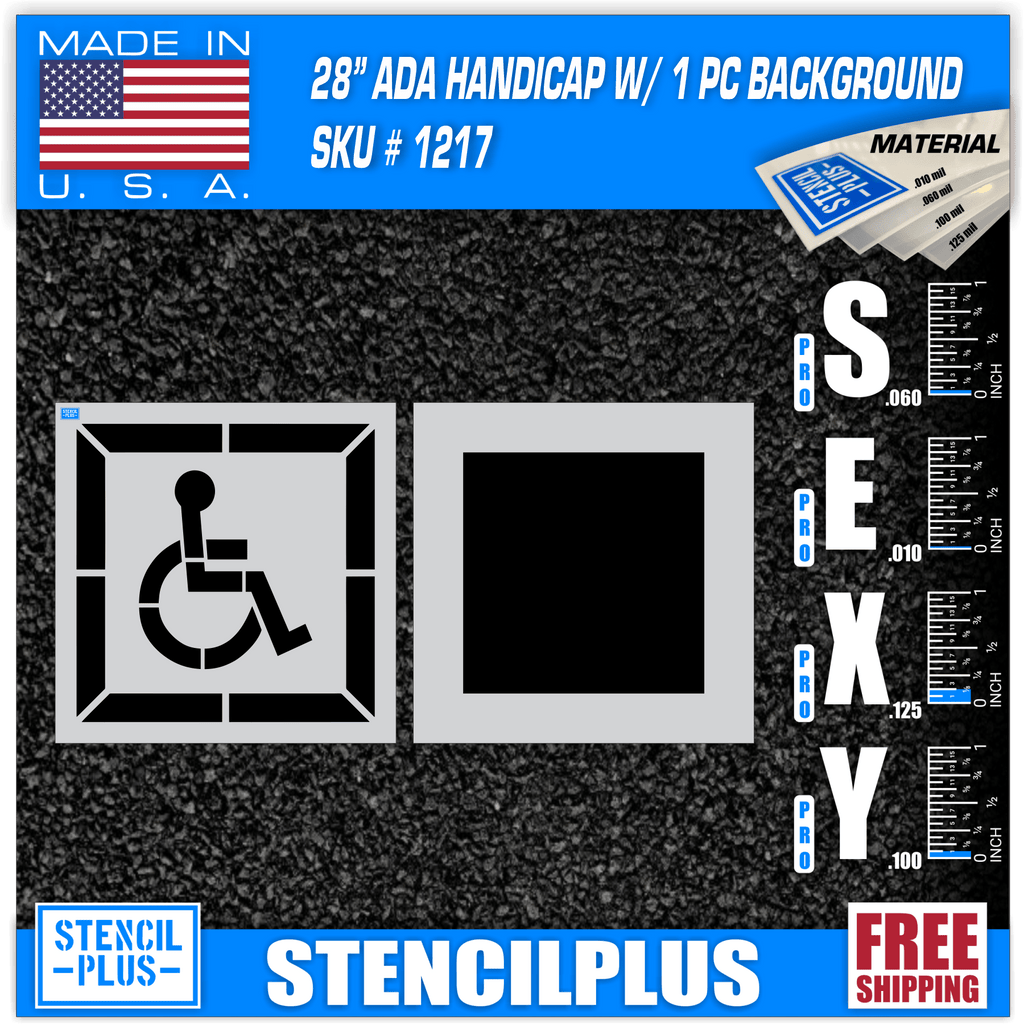 Handicap Stencils — Stencil Plus