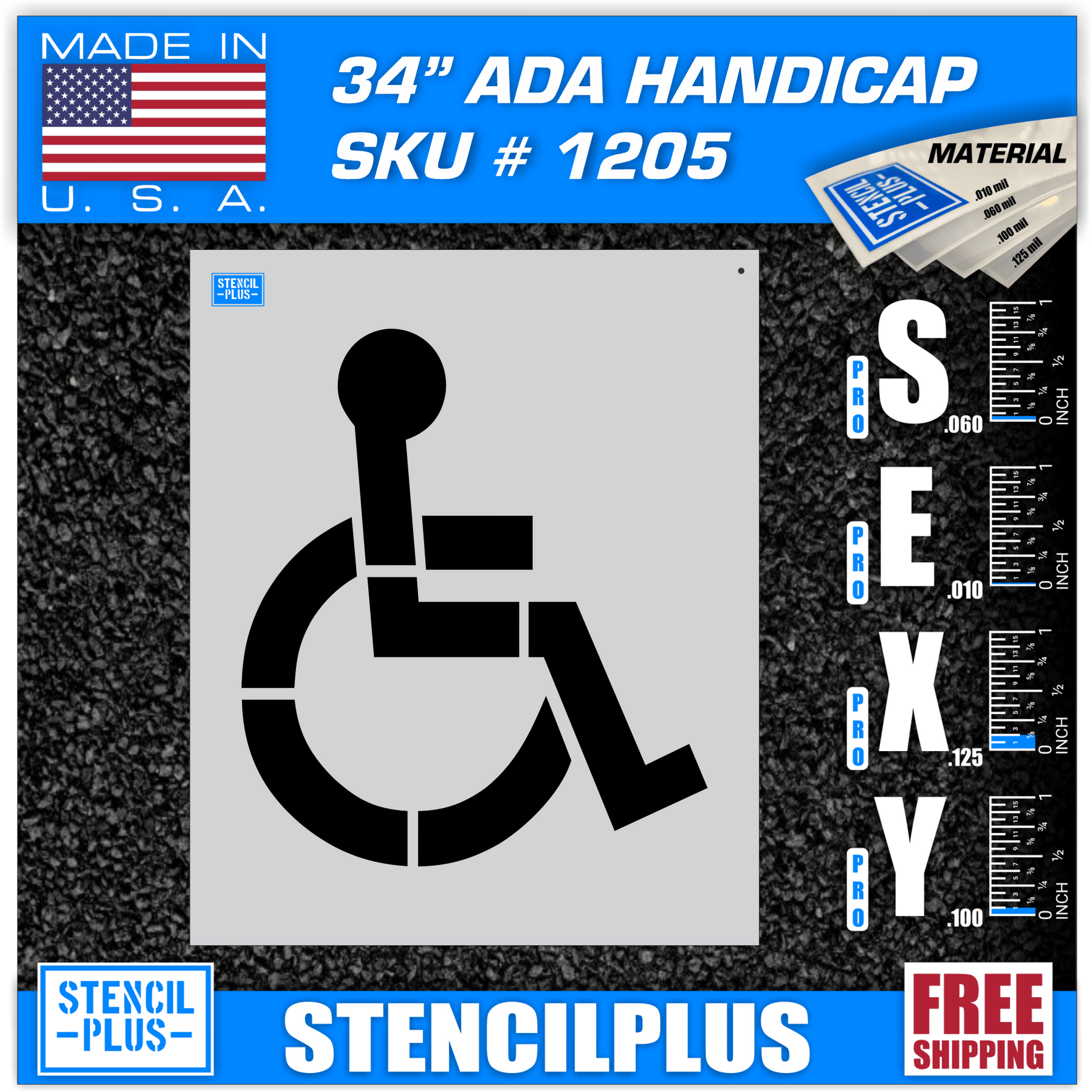 Handicap Stencils — Stencil Plus