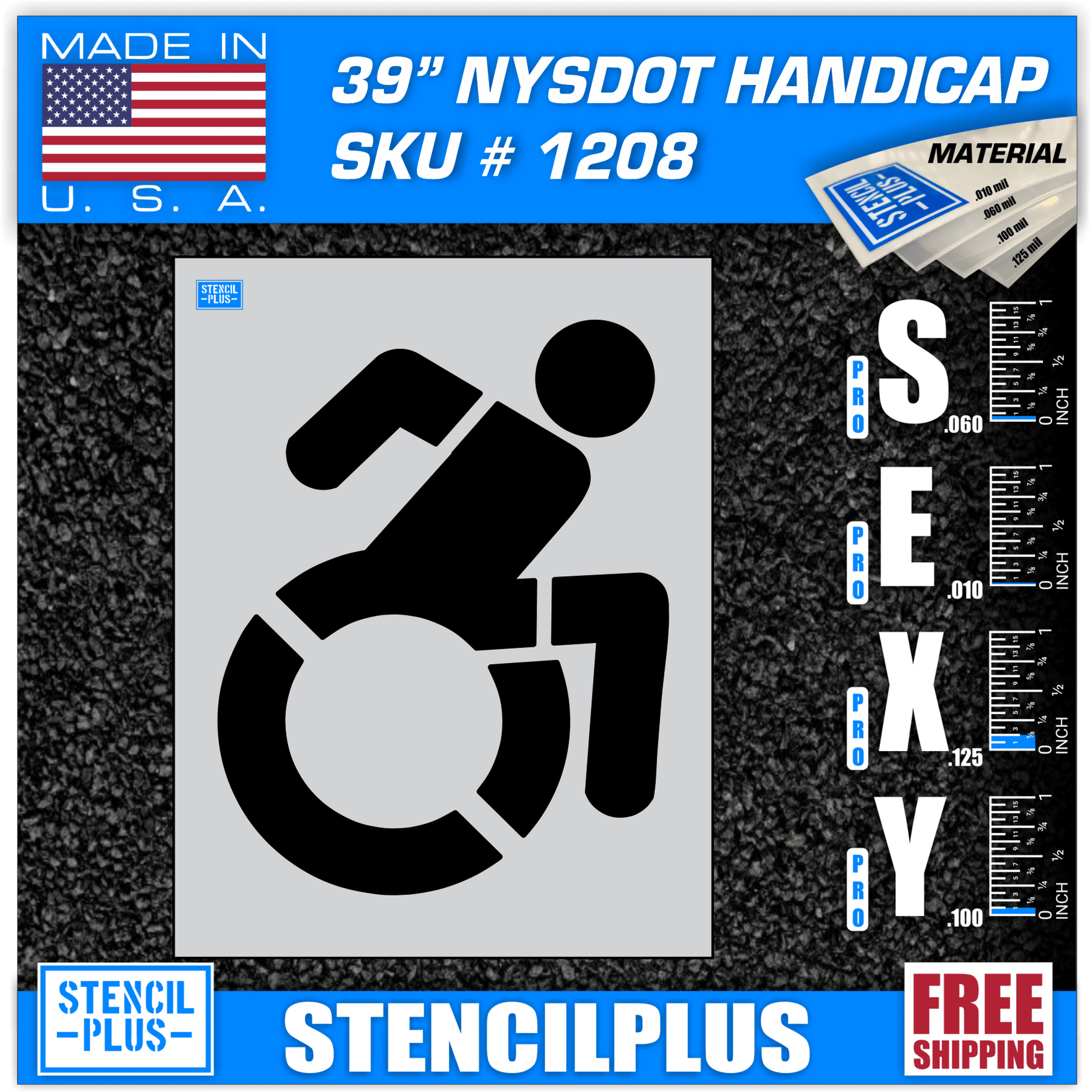 Handicap Stencils — Stencil Plus