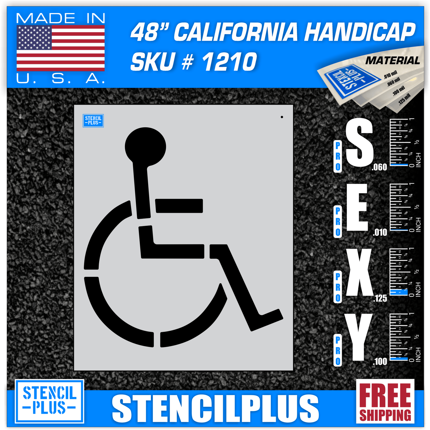 Handicap Stencils — Stencil Plus