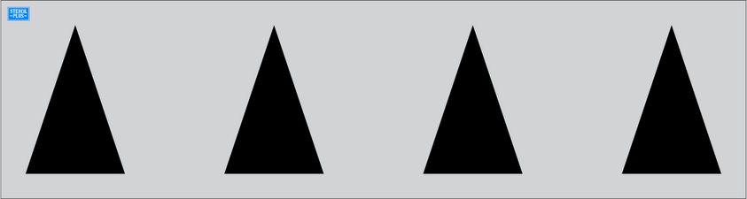 18" Shark Teeth Yield Arrow Pavement Marking Stencils — Stencil Plus