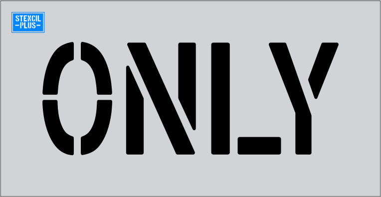 8" Only Stencil/Pavement Marking — Stencil Plus