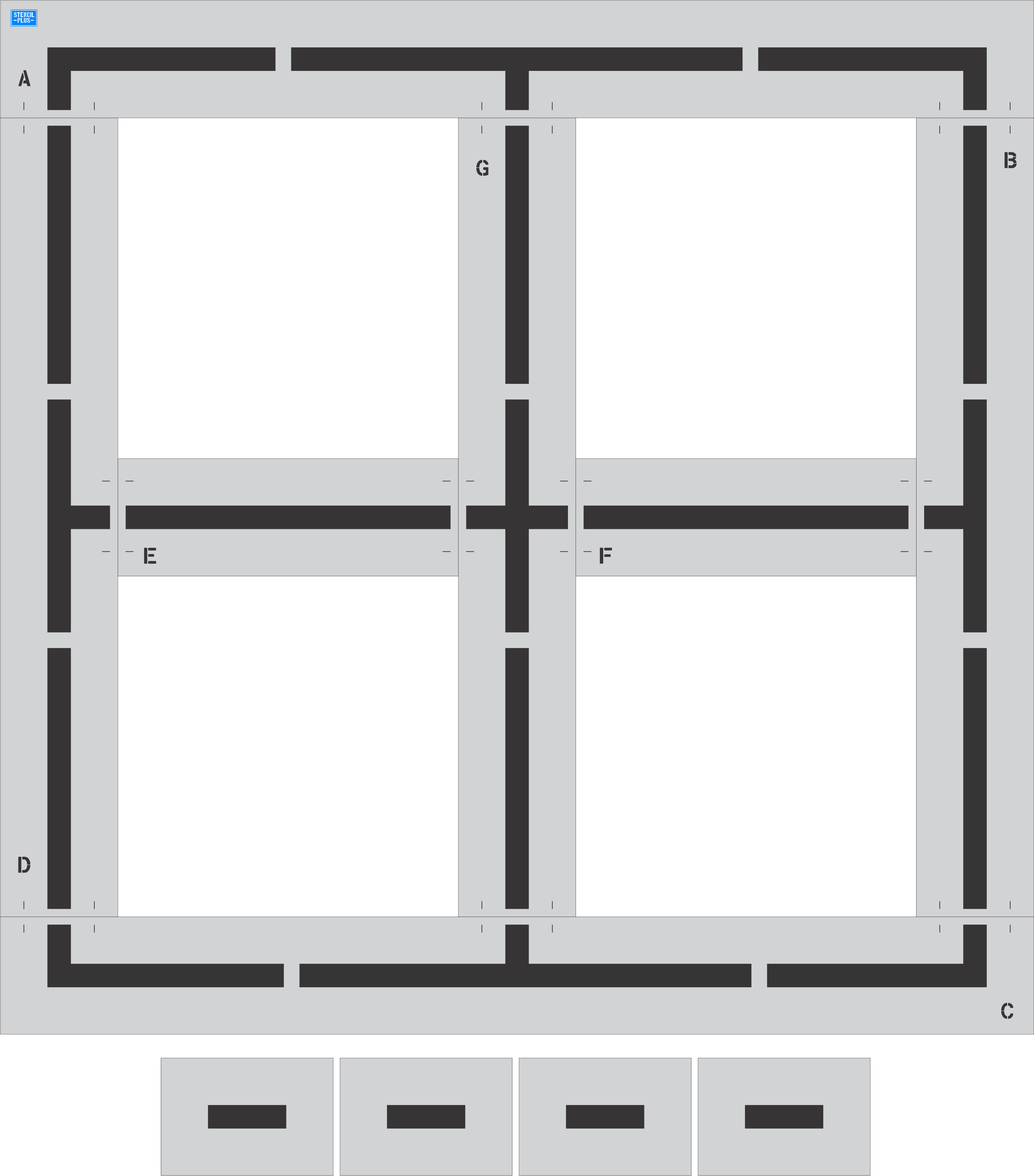 Square Stencils Template