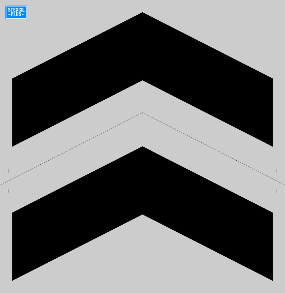 Target 67" Chevron Arrow Stencil Pavement Marking Parking Lot — Stencil ...