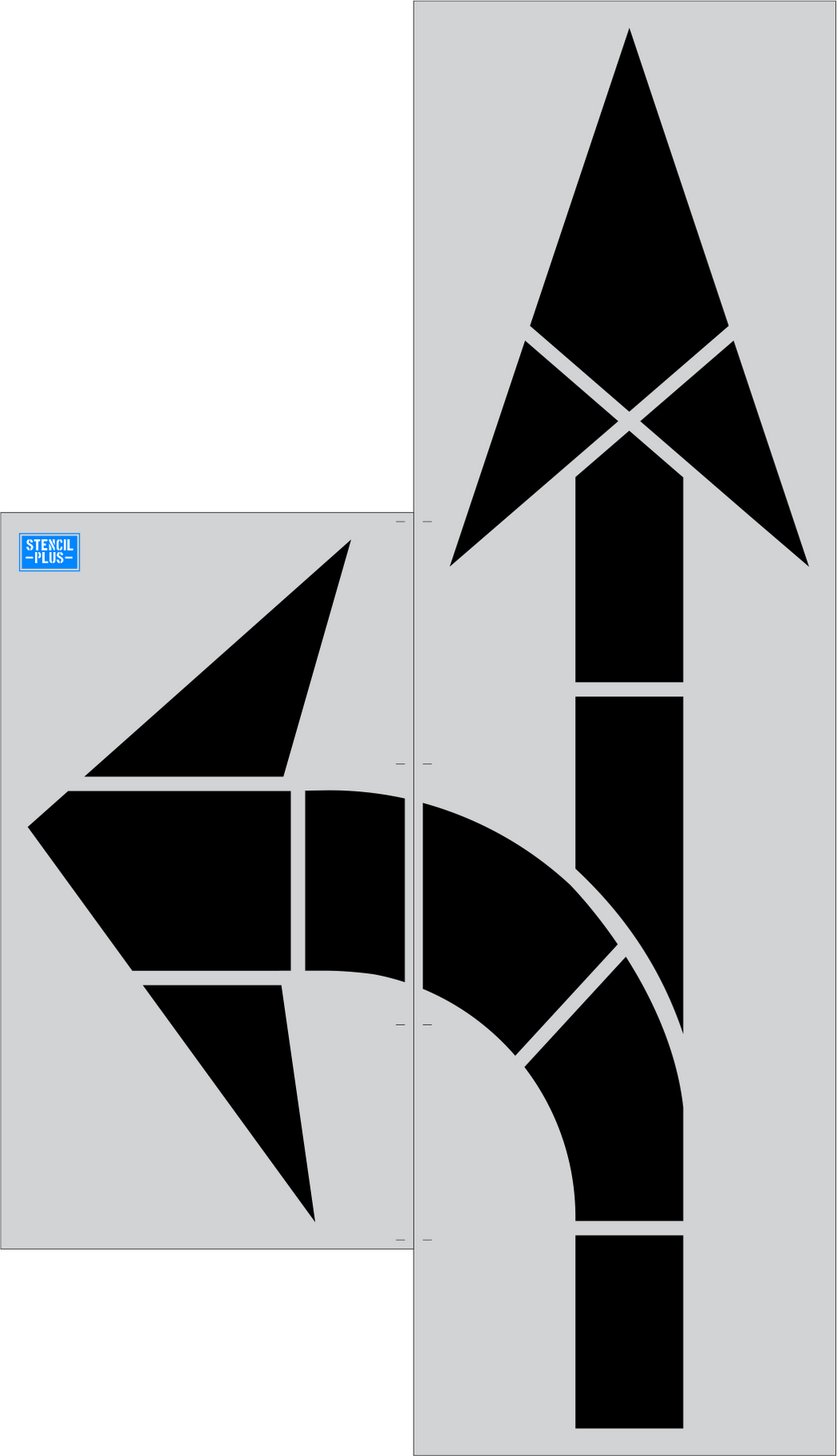 Walmart 156" Combination Arrow Parking Lot Pavement Marking Stencil ...