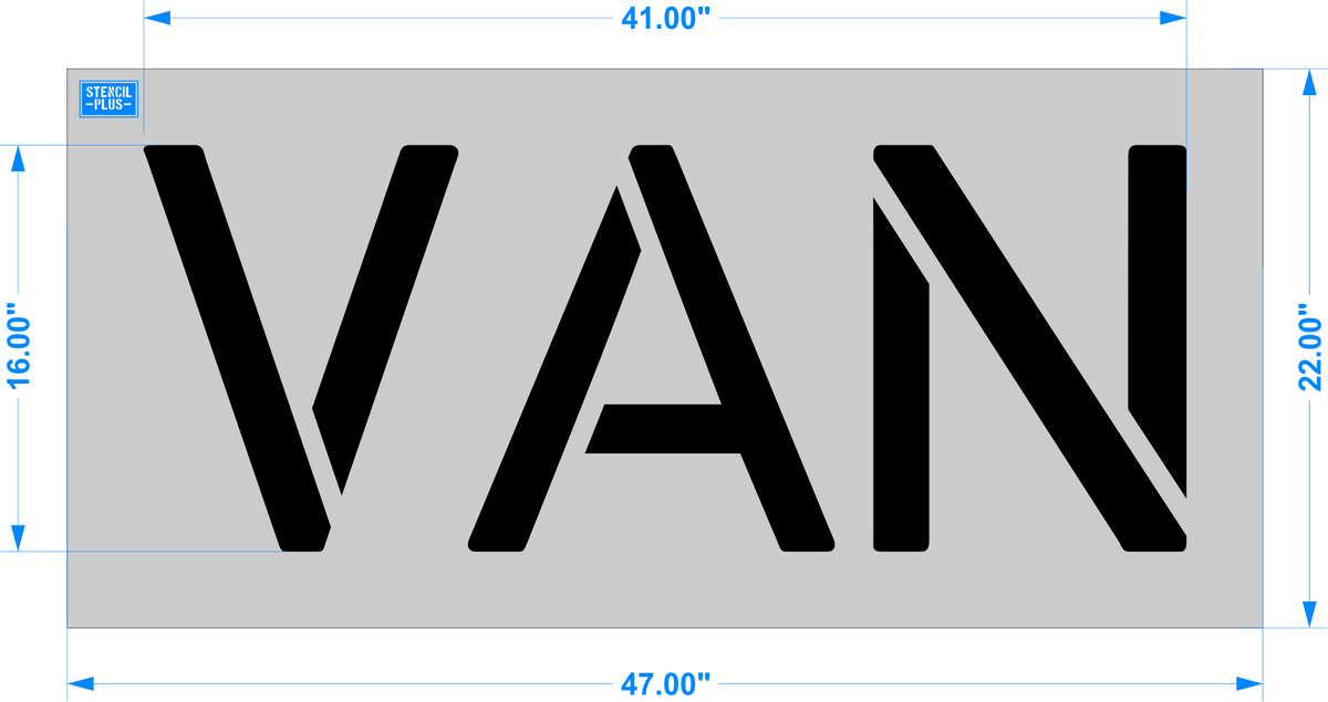 Walmart 16" VAN — Stencil Plus
