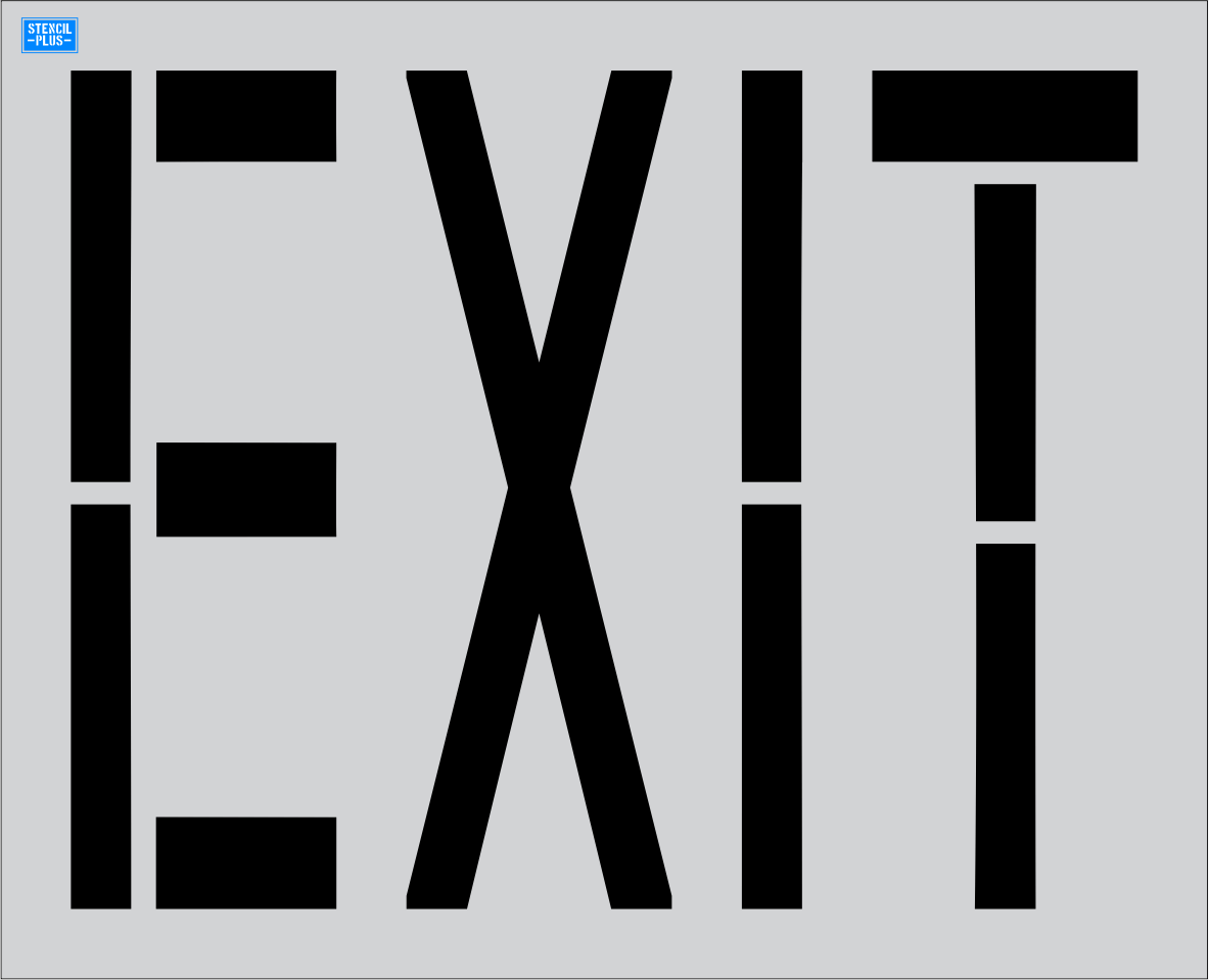 Walmart 36" EXIT Stencil/Pavement Marking/ Parking Lot — Stencil Plus
