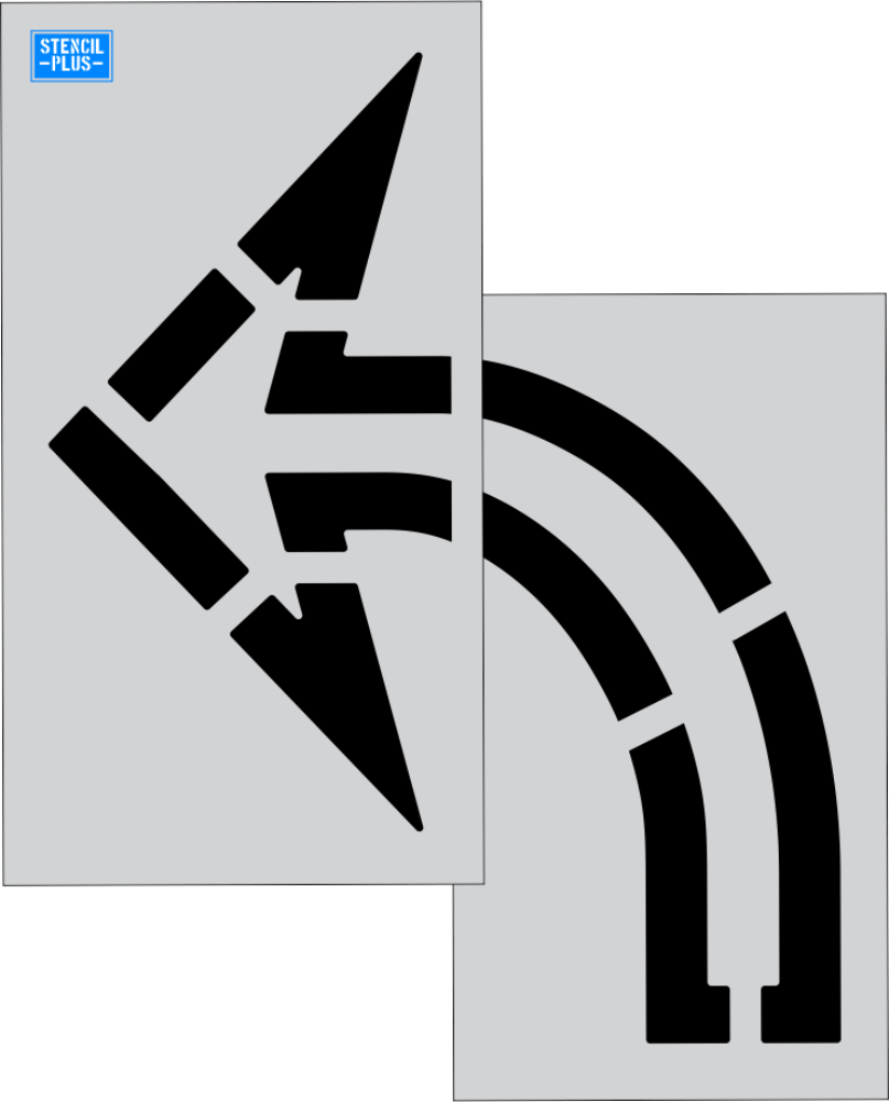 Walmart 60" Left Turn Arrow Outline Stencil/Pavement Marking/ Parking ...