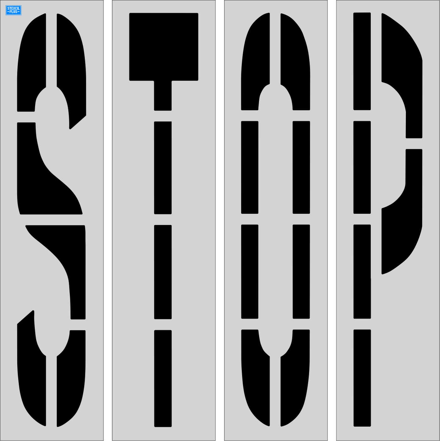 Walmart 96" STOP DOT Font Stencil/Pavement Marking/ Parking Lot ...