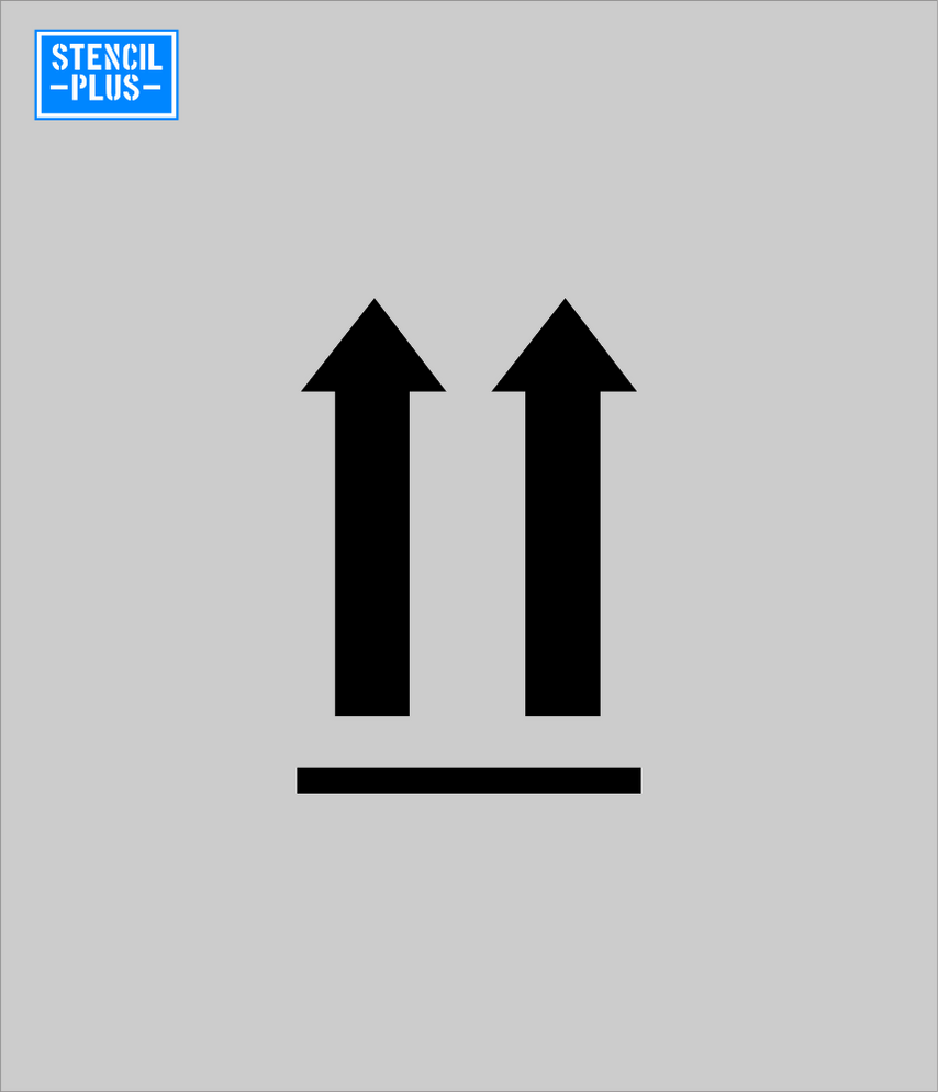 This Side UP Symbol Stencil/Warehouse/Industrial/Safety/OSHA Stencil ...