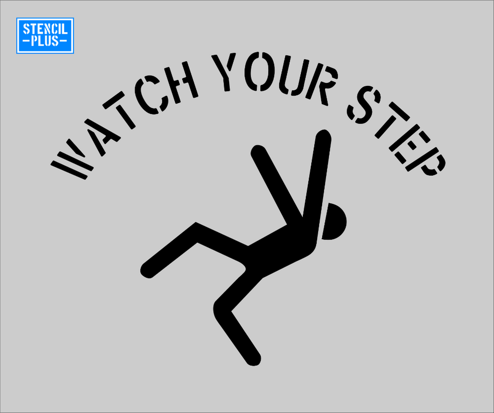 WATCH YOUR STEP Floor Safety Stencil/Warehouse/Industrial/Safety/OSHA ...