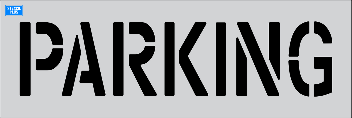 10" Parking/Word Stencil/Pavement Marking — Stencil Plus