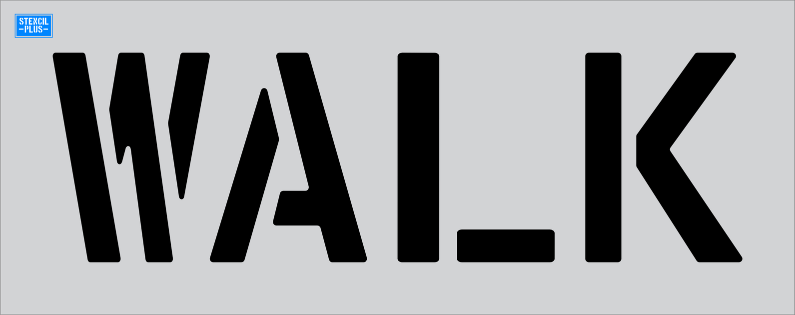 12" Walk/Word Stencil/Pavement Marking — Stencil Plus