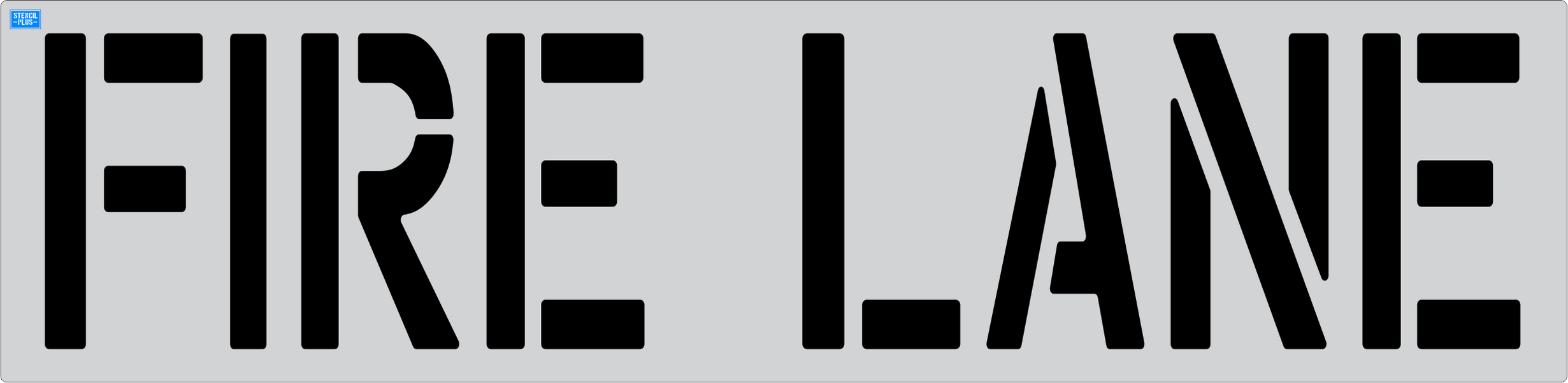 24" x 12" Fire Lane/Word Stencil/Pavement Marking — Stencil Plus