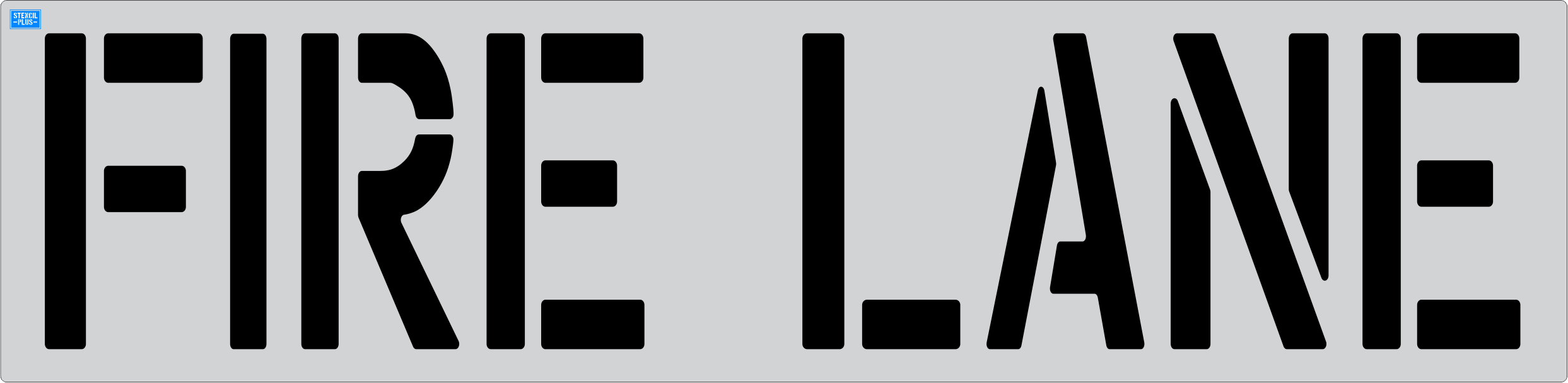 24" x 12" Fire Lane/Word Stencil/Pavement Marking — Stencil Plus