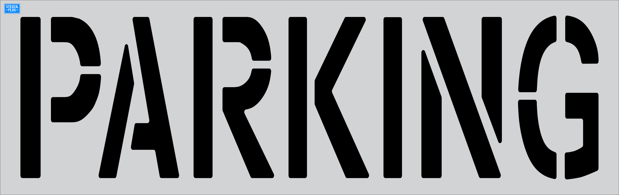 24" x 12" Parking/Word Stencil/Pavement Marking — Stencil Plus