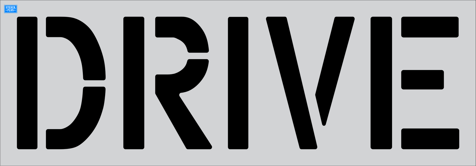 24" x 16" Drive/Word Stencil/Pavement Marking — Stencil Plus
