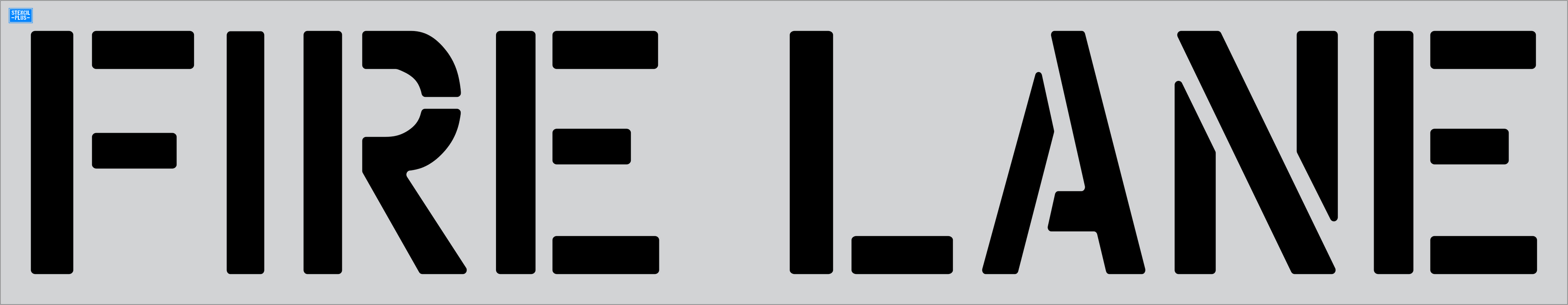 24" x 16" Fire Lane/Word Stencil/Pavement Marking — Stencil Plus