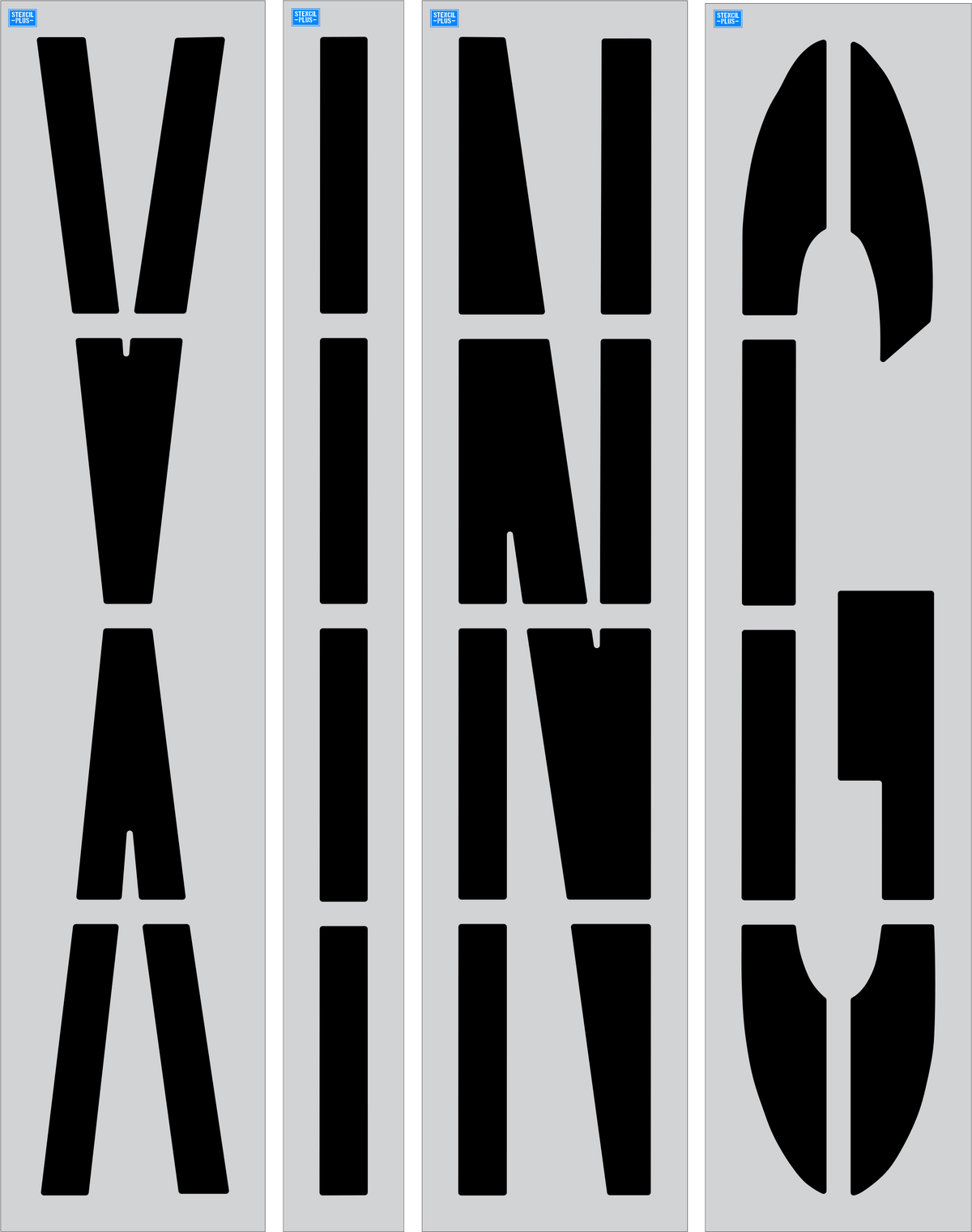 96" x 16" Xing Stencil/Parking Lot/Pavement Marking — Stencil Plus